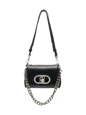 Liu Jo Monogram Chain Satchel - Black