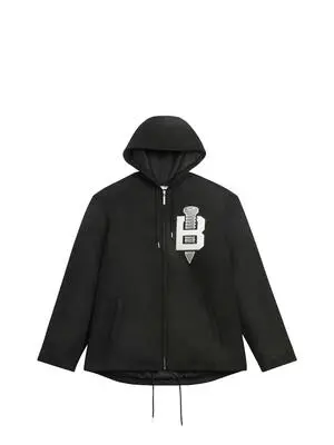BABYLON Logo-appliqué Hooded Jacket - Black
