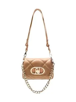 Liu Jo Quilted Shoulder Bag With Chain - Neutrals
