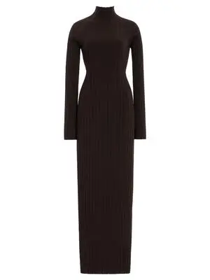 HIGH SPORT Alice Ribbed-Knit Maxi Dress