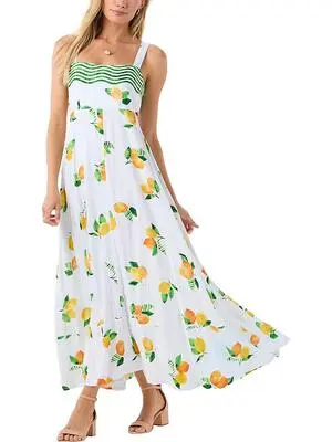 Tiare Hawaii Sicily Maxi Dress - Limoncello White