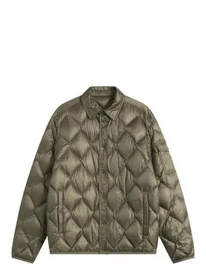 Moncler Moulleau Recycled Rip-Stop Shirt Jacket Green