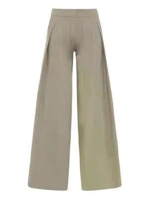 Le Kasha Concealed-fastening Wide Leg Trousers - Neutrals