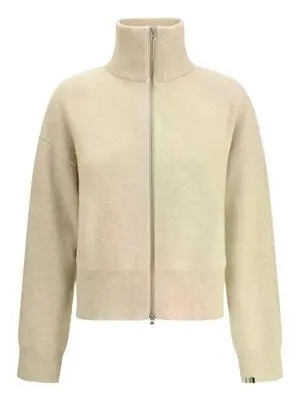 EXTREME CASHMERE X Nº 385 Xtra Fab Zip-up Cardigan Neutrals