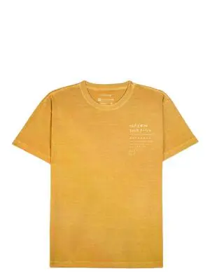 OSKLEN Lettering-detail Crew-neck T-shirt - Yellow