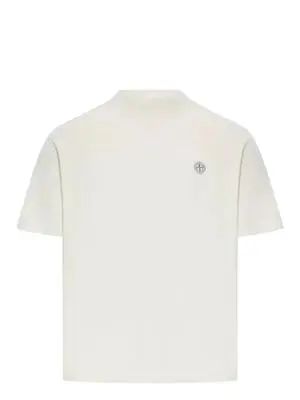 Stone Island Compass Logo Regular T-shirt - Neutrals