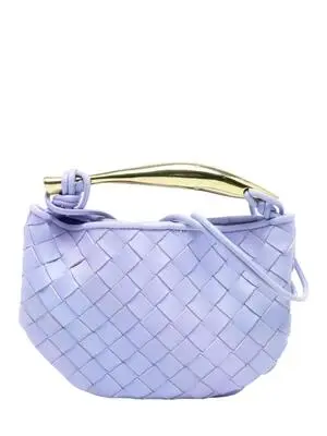 Bottega Veneta Intrecciato Sardine Satchel - Purple