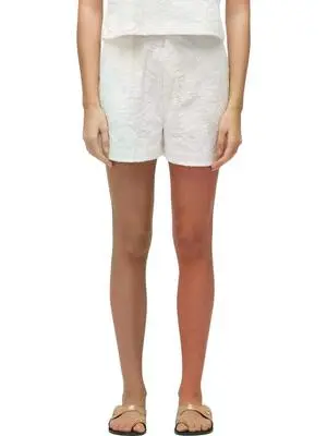 OSKLEN Floral Jacquard Shorts - White