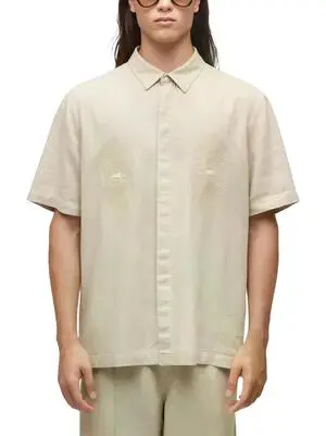 OSKLEN Embroidered Shirt - Neutrals