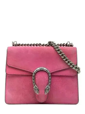 Gucci Small Suede Dionysus Crossbody Bag - Pink