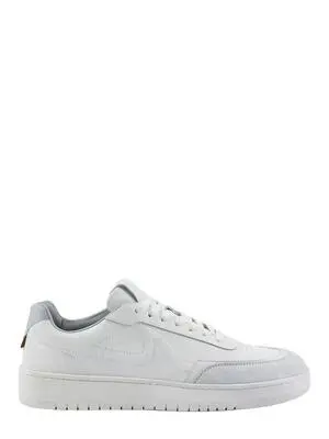 Paul & Shark Club Riviera Leather Sneakers - White