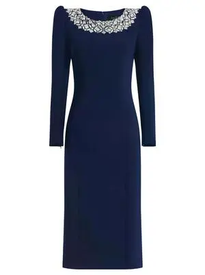 Jenny Packham Jacquetta Embellished Midi Dress - Blue