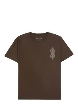 OSKLEN Leaf-print Crew-neck T-shirt - Brown