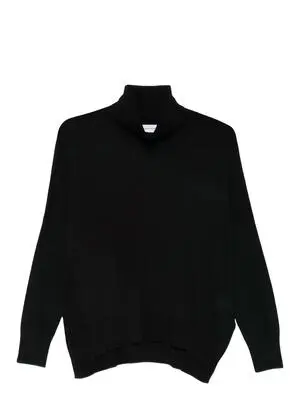 GRAN SASSO Roll-neck Virgin Wool Sweater - Black