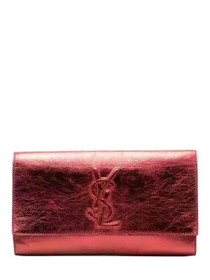 Saint Laurent Belle De Jour Clutch Bag - Red