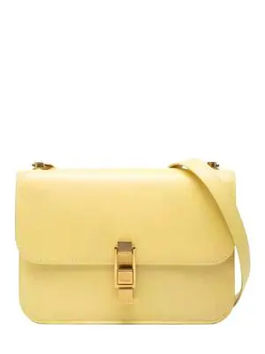 Saint Laurent 2020 Leather Carre Crossbody Bag - Yellow