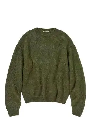AURALEE Long-Sleeve Crew-Neck Sweater
