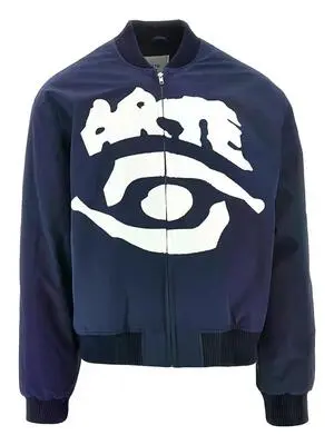 ARTE ANTWERP Logo-print Bomber Jacket - Blue