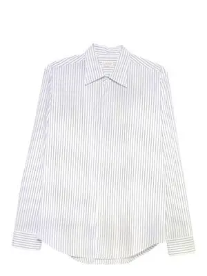 FURSAC Striped-pattern Long-sleeve Shirt - White