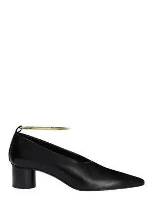 JIL SANDER Ring Detachable Metal Pumps - Black