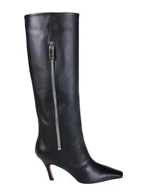 Amina Muaddi Mona Zip Boots - Black