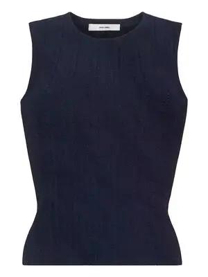 Adam Lippes Brynn Sleeveless Top - Blue