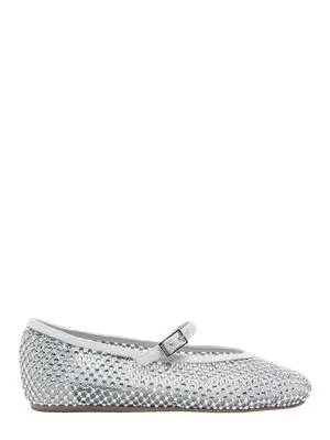 LE SILLA Gilda Round-toe Ballet Flats - Silver