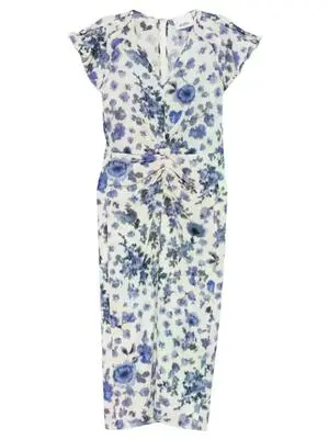 Isabel Marant Terenae Printed Midi Dress - White