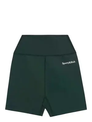 SPORTY & RICH High-rise Shorts - Green