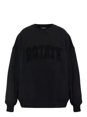 ROTATE BY BIRGER CHRISTENSEN Embossed-logo Sweater - Black