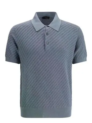 Brioni Short-sleeve Polo Shirt - Blue