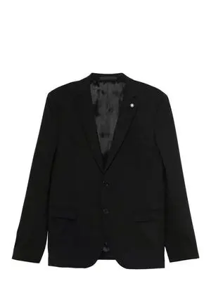 MANUEL RITZ Buttoned Wool-blend Jacket - Black