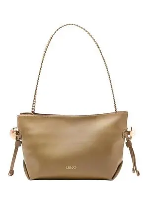 Liu Jo Twisted Chain Detail Shoulder Bag - Neutrals