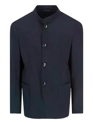 Giorgio Armani Button-up Jacket - Blue