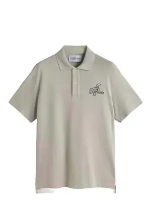 LES HÉRITIERS Embroidered Polo Shirt - Grey
