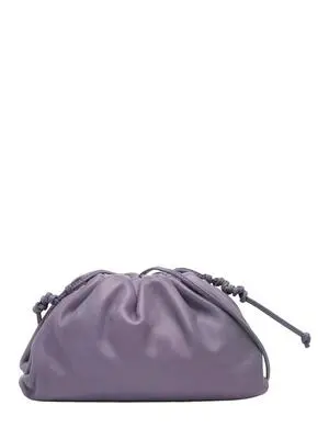 Bottega Veneta 2012-2025 Lambskin The Mini Pouch Crossbody Bag - Purple