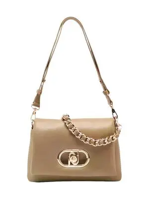 Liu Jo Medium Braided Chain Crossbody Bag With Logo - Neutrals