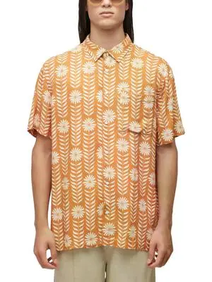OSKLEN Daisy Floral-pattern Shirt - Orange