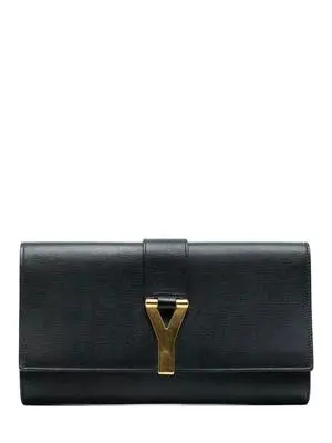 Saint Laurent Chyc Ligne Clutch Bag - Black