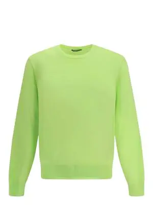 TOM FORD Crew-neck Cotton Sweater - Green