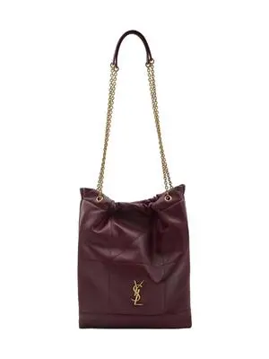 Saint Laurent Jaimne Pouchon Shoulder Bag Red