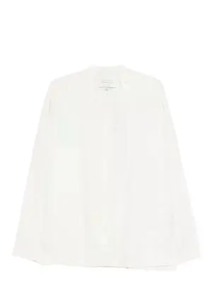 Studio Nicholson Collarless Shirt - Neutrals