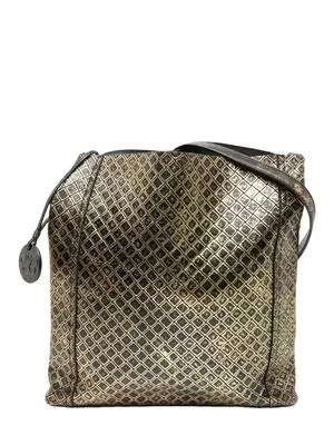 Bottega Veneta 2012-2025 Intrecciomirage Crossbody Bag - Gold