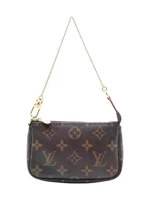 LOUIS VUITTON 2021 Monogram Mini Pochette Accessoires - Brown