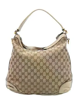 Gucci Gg Canvas Miss Gg Hobo Satchel - Brown