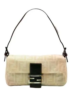 Fendi 2000-2010 Zucca Canvas Baguette - Brown