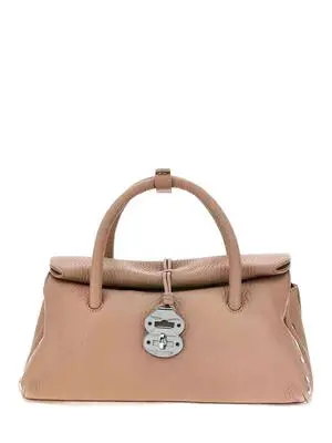 ZANELLATO Dotta Studded Tote Bag - Brown