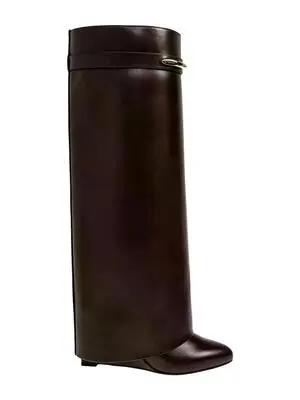 Givenchy Point-toe Wedge Boots - Brown