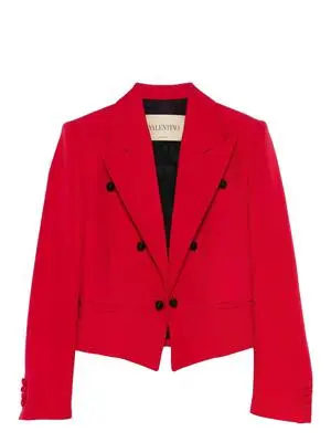 Valentino Garavani Buttoned Double-breasted Blazer - Red