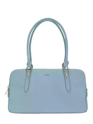 Furla Leather Boston Tote - Blue